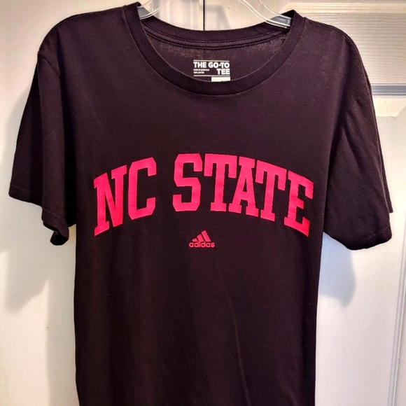 adidas | Shirts | Adidas Nc State The Goto Tee Black Double Sided ...